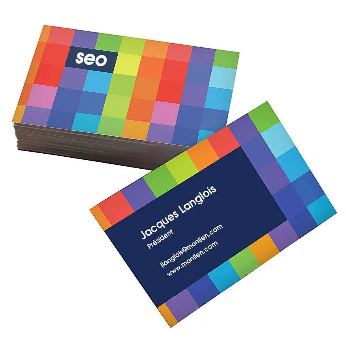 Carte de visite fini mat